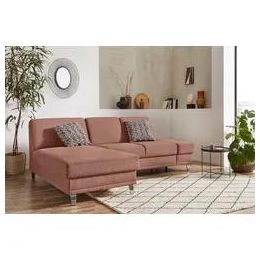 Sit & More Ecksofa SIT & MORE "Clio L-Form" Sofas Gr. B/H/T: 246cm x 89cm x 165cm, Luxus-Microfaser ALTARA NUBUCK, Recamiere links, ohne Bettfunktion-ohne Bettkasten, braun (schoko) wahlweise mit Bettfunktion oder Vorziehsitz und Bettkasten, Federkern