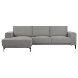 Ecksofa Places of Style "Oland" Sofas Gr. B/H/T: 280cm x 85cm x 152cm, Struktur weich, Recamiere links, braun (hellbraun) 280 cm, im zeitlosem Design und hochwertiger Verabeitung