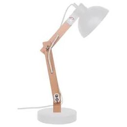 Tischleuchte Salesfever "Skjold" Lampen Gr. H: 50cm, weiß Nachttischleuchte Schreibtischlampe mit beweglichem Gelenkarm