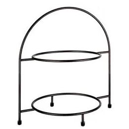 Etagere APS "Industrial" Servierplatten Gr. Ø 18cm, schwarz der perfekte Helfer am Buffet