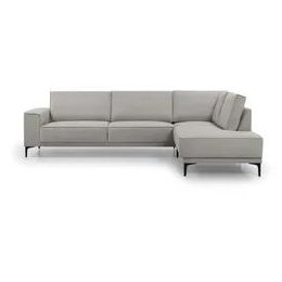 Ecksofa Places of Style "Oland" Sofas Gr. B/H/T: 289cm x 85cm x 210cm, Webstoff, Ottomane rechts, beige L-Form, im zeitlosem Design und hochwertiger Verarbeitung