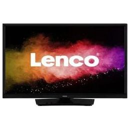 F (A bis G) Lenco LCD-LED Fernseher "DVL-2483BK - Smart-TV mit DVD" schwarz