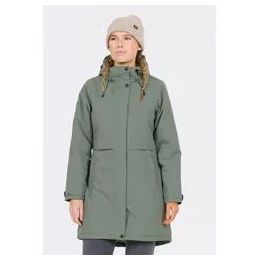 Outdoorjacke WHISTLER "Mullie" Gr. 40, grau (grau, grün) Damen Jacken mit 10.000 mm Wassersäule