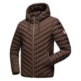 Steppjacke Navahoo "Fey-Tun" Gr. XXL (56), braun (dunkelbraun) Herren Jacken stylische Übergangsjacke mit Kapuze