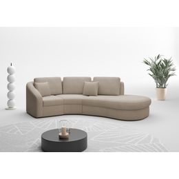 Sit & More Ecksofa SIT & MORE, B:266cm H:88cm T:230cm, beige, 100% Polyester, Wohnzimmer, Sofas, "Jazz L-Form", In weiteren Gr&ouml;&szlig;en erh&auml;ltlich