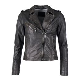 Mustang Damen Lederjacke "31023235", schwarz, Gr. XS, Obermaterial: 100% Ziegenleder; Futter: 100% Baumwolle; &Auml;rmelfutter 100% Polyester, Jacken