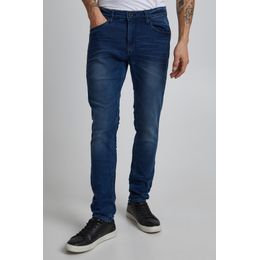 Slim-fit-Jeans Blend "Jet Fit Jogg - NOOS" Gr. 30, Länge 30, blau (denim middle blau), Herren, Denim/Jeans, Obermaterial: 99% Baumwolle, 1% Elasthan, Abriebeffekte, Jeans