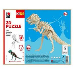 Marabu KiDS T-Rex 3D-Puzzle, 29 (bemalbar) Teile