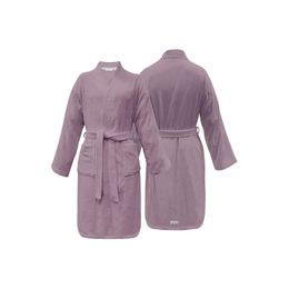 Tom Tailor Unisex Kimono Bademantel, lila, Gr. M