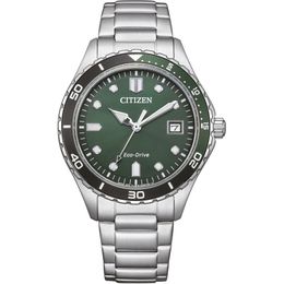 Solaruhr Citizen "AW1828-80X" Armbanduhren silberfarben Herren Armbanduhr, Herrenuhr, Damenuhr, Edelstahlarmband, bis 10 bar wasserd.