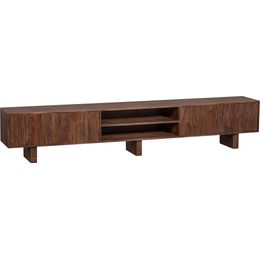 TV-Board Woood "Lavish" Sideboards Gr. B/H/T: 240cm x 35cm x 46cm, braun (warmes braun) H 35 cm x B 240 T 46