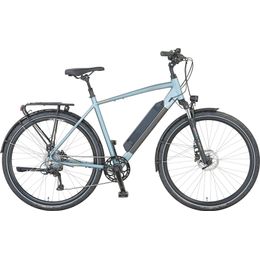 E-Bike Prophete "Entdecker 1.0" E-Bikes Gr. 54cm, 28 Zoll (71,12cm), silberfarben (grau) Pedelec, Elektrofahrrad für Herren