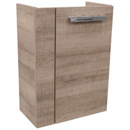 Fackelmann Waschbeckenunterschrank 'SBC' braun matt 44 x 60 x 24,3 cm