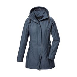 G.I.G.A. by Killtec Softshellparka "GW 22 WMN SFTSHLL PRK", Damen, Gr. 38, blau (stahlblau), Oberstoff: Oberseite: 100% Polyester, Rückseite: 100% Polyester, Futter: 100% Polyester, G.I.G.A. DX BY KILLTEC, sportlich, Jacken