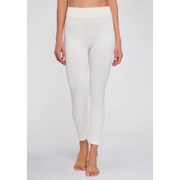Lavana Damen Strickstrumpfleggings, 1x ecru, Größe S/M (34/42)