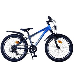 Volare XC Race Kinderfahrrad 20 Zoll 120 - 135 cm Fahrrad 7 Gang ab 6 Jahre V-Brakes blau/grau