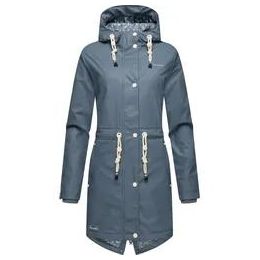 Regenjacke Navahoo "Flower of Ocean" Gr. M (38), braun (dusty) Damen Jacken modischer Outdoor Regenmantel