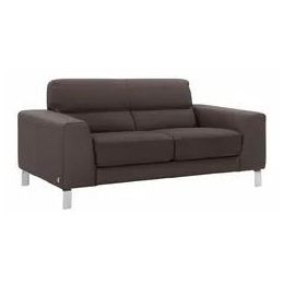 2-Sitzer Calia italia "Simon, erstklassiger Sitzkomfort und tolles Design" Sofas Gr. B/H/T: 172cm x 81cm x 94cm, Leder BULL, braun in zwei Lederqualitäten