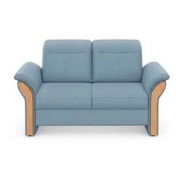 2-Sitzer Home Affaire "Dangast" Sofas Gr. B/H/T: 168cm x 92cm x 102cm, Easy care, inkl.Kopfteilverstellung, blau (hellblau) Kopfteilverstellung, Holz-Chatosen, wahlweise auch im Easy Clean Bezug