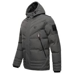 Steppjacke STONE HARBOUR "Romaan" Gr. XXL (56), grau (anthrazit) Herren Jacken gesteppte Winterjacke mit Kapuze