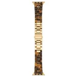 Smartwatch-Armband Michael Kors "Apple Strap, MKS8040" Uhrenarmbänder goldfarben Uhrenarmband Geschenkset, Wechselarmband, Ersatzarmband für Damen & Herren