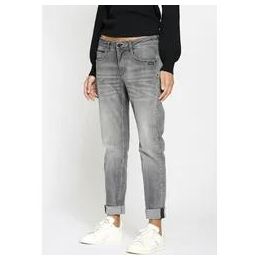 Relax-fit-Jeans Gang "AMELIE" Gr. 27, N-Gr, grau (p.o.t.g. wash) Damen Jeans mit Used-Effekten Bestseller