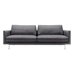 4-Sitzer CREATION BY ROLF BENZ "CR.414, Designsofa, Loungesofa" Sofas Gr. B/H/T: 240cm x 91cm x 106cm, Chenille COCO, schwarz (anthr, swgr) Wahlweise aus Leder oder Chenille