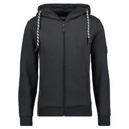 Sweatjacke Ragman Gr. S (46/48), grau (anthrazit) Herren Sweatjacken