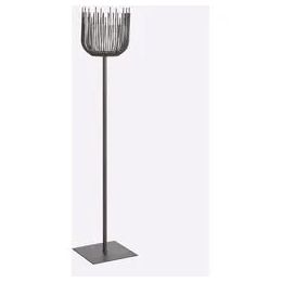 Windlicht Heine HOME, schwarz, B:30cm H:150cm T:30cm, Kerzenhalter