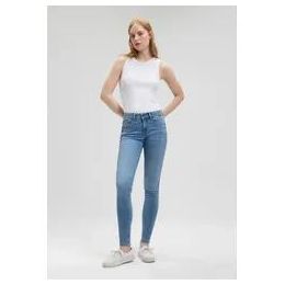 Röhrenjeans Mavi "ADRIANA" Gr. 26, Länge 34, blau (mid brushed str) Damen Jeans skinny Fit