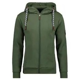 Sweatjacke Ragman Gr. M (48/50), grün (dunkelgrün-393) Herren Sweatjacken