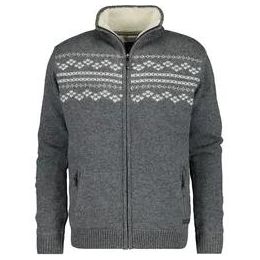 Collegejacke Ragman Gr. L (50/52), grau (mittelgrau) Herren Jacken