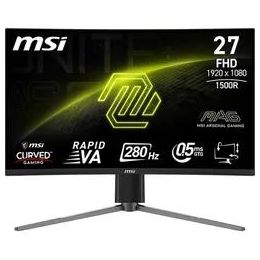 E (A bis G) MSI Gaming-Monitor "MAG 276CPXF" Monitore 5-Wege Joystick Navigation schwarz