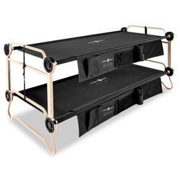 Campingbett Disc-O-Bed XL mit Seitentaschen schwarz