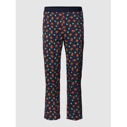 Christian Berg Pyjama-Hose mit Allover-Muster