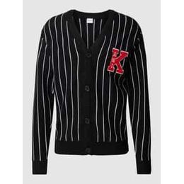 Karl Kani Cardigan mit Streifenmuster Modell 'KK Retro'