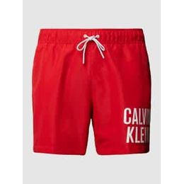 Calvin Klein Underwear PLUS SIZE Badehose mit Label-Print