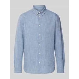 Knowledge Cotton Apparel Regular Fit Freizeithemd mit Button-Down-Kragen