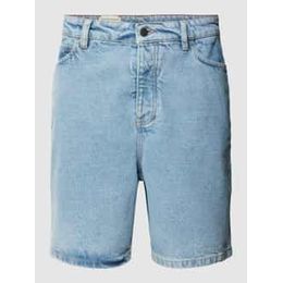 Knowledge Cotton Apparel Bermudas in Denim-Optik