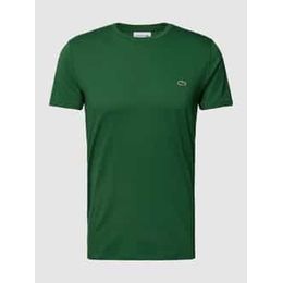 Lacoste T-Shirt in unifarbenem Design Modell 'Supima'