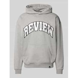 Review Hoodie mit Kapuze