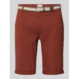 LINDBERGH Slim Fit Bermudas mit Gürtel