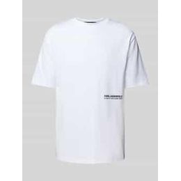 K by KARL LAGERFELD T-Shirt mit Label-Print