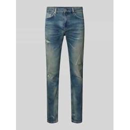 Regular Fit Jeans im Destroyed-Look Modell 'Ash'