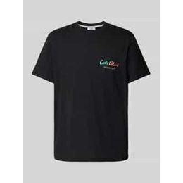 Carlo Colucci T-Shirt mit Label-Print