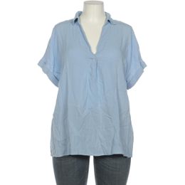 Ulla Popken Damen Bluse, blau, Gr. 42