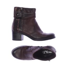 Mjus Damen Stiefelette, bordeaux, Gr. 39