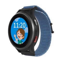 Smartwatch Lupus Electronics "Anio 6 Kinder hibiscus" Smartwatches Gr. 4G (LTE), blau (blau/schwarz)