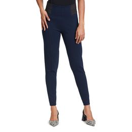 Stoffhose Betty Barclay "Betty Barclay Basic-Hose mit elastischem Bund" Gr. 34, Normalgrößen, blau (dunkelblau) Damen Hosen Bunddetail