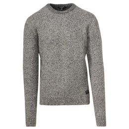 Koroshi Pullover 'Punto' Herren Gr&ouml;&szlig;e M graumeliert / schwarz